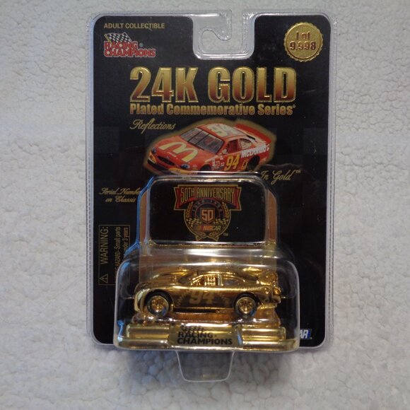 Nascar | Other | Bill Elliott 24k Gold Plated 64 Car 94 Mcdonalds ...
